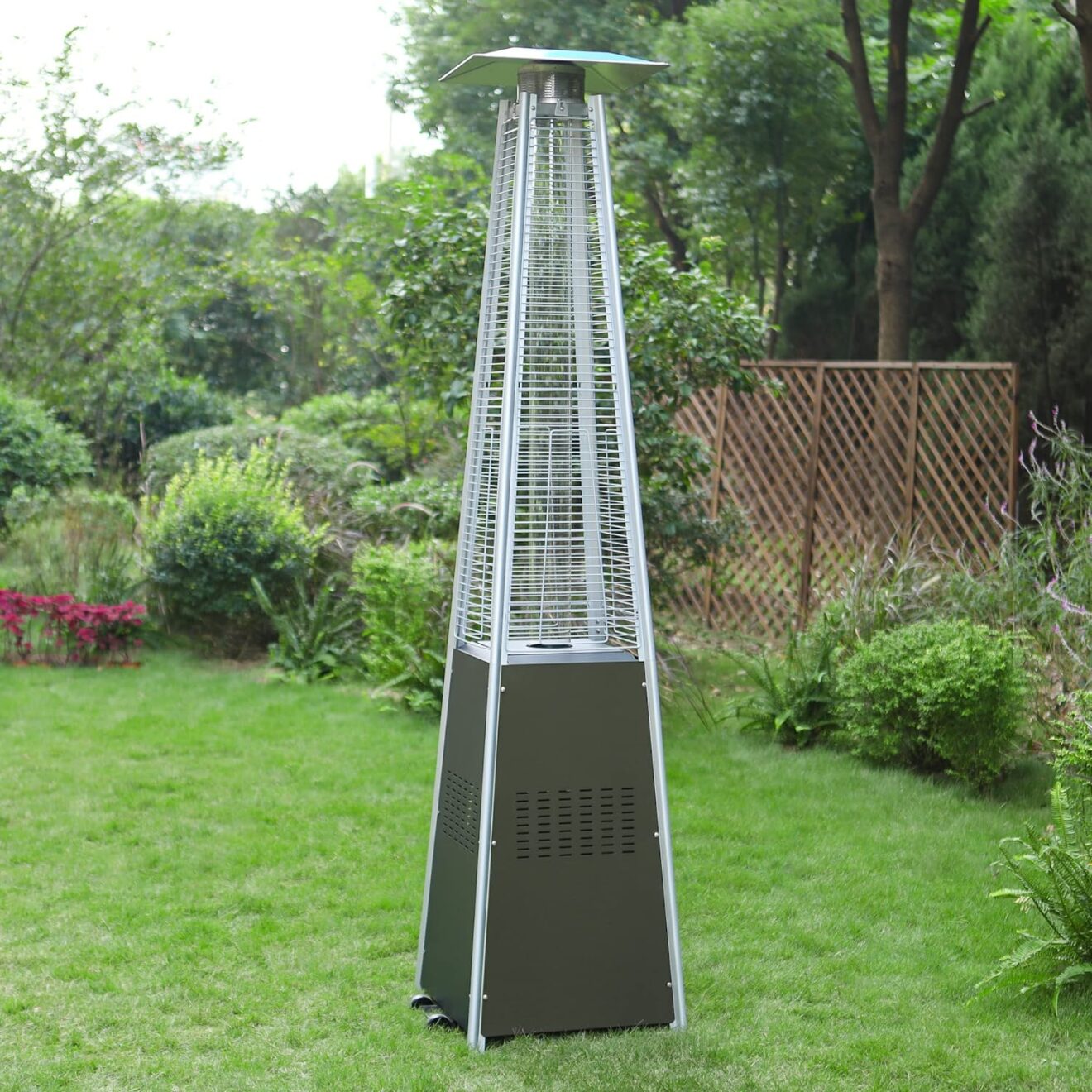 High Visual Glass tube Flame heater Square 13 KW – sinoheat